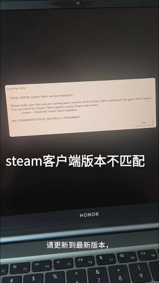 客户端版本和房间版本不匹配截图