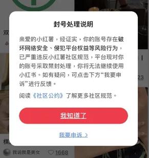 小红书对方账号异常已被限制登录截图