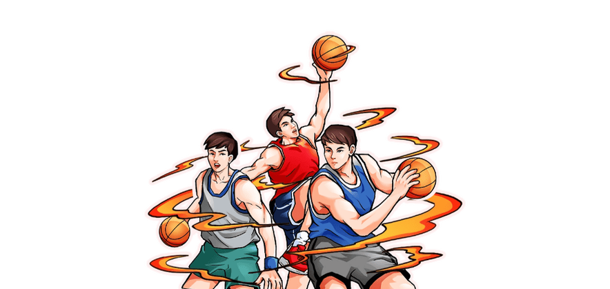 以篮球为主题的漫画图标