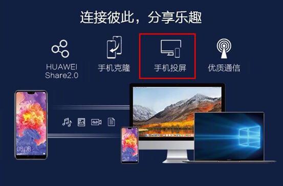 华为手机连接投影仪图标