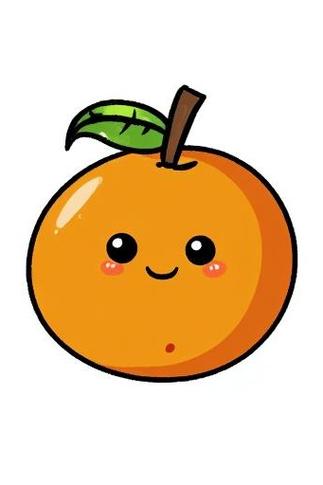 橙子表情符号图标