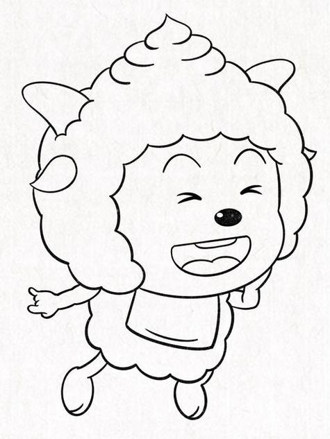 懒羊羊卡通简笔画图标