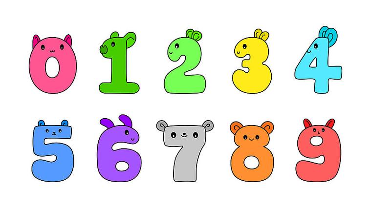 特殊数字符号0到9可爱可复制图标