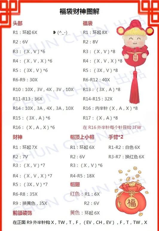 钩针编织挂件教程