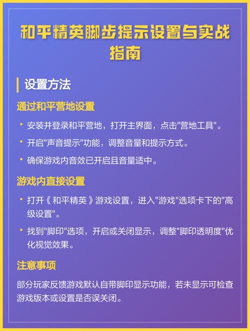 和平精英看不到脚步提示图标