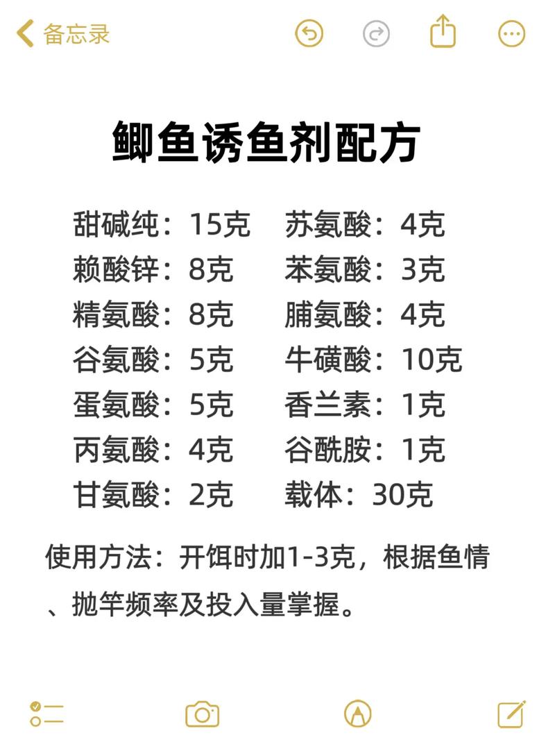 钓大鲫鱼的饵料配方图标