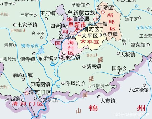 辽宁阜新市地图图标