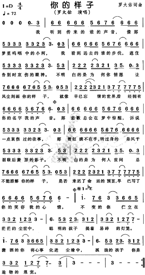你的样子歌词图标