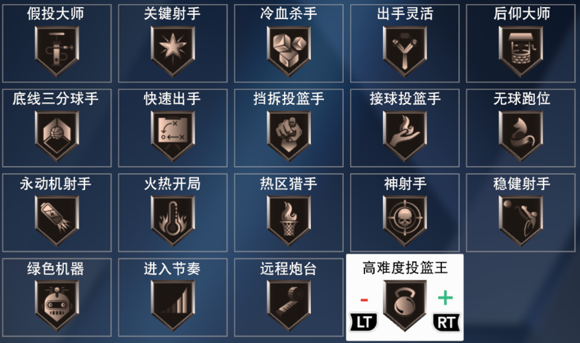 2k20 徽章截图