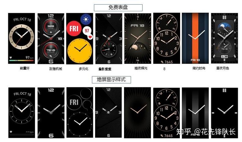 华为免费表盘大全图标