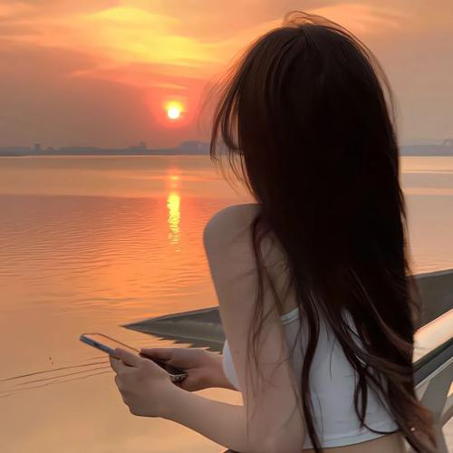 女生头像小红书背影图标