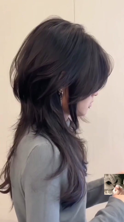 狼尾头女生发型图片图标