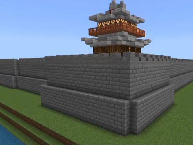 我的世界城楼建造截图