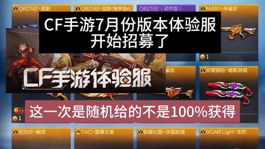 穿越火线体验服什么时候开服截图