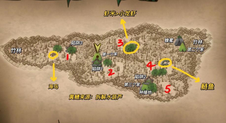 挨饿荒野地图全解锁