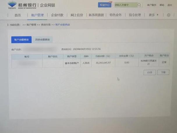 企业账户截图