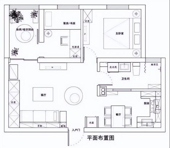 如何使用cad画房间平面布局图图标