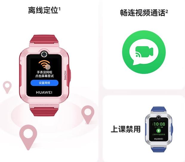 华为儿童手表5各个版本区别图标