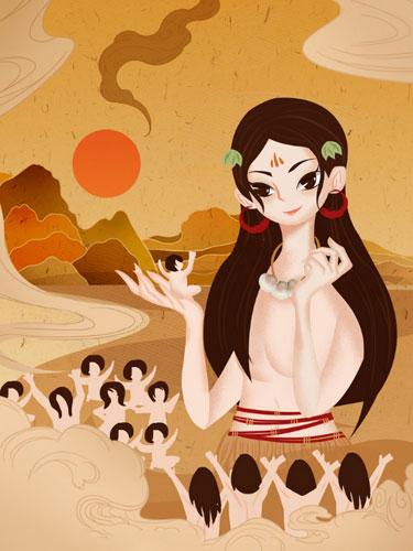 如何使用女娲砸盆图标
