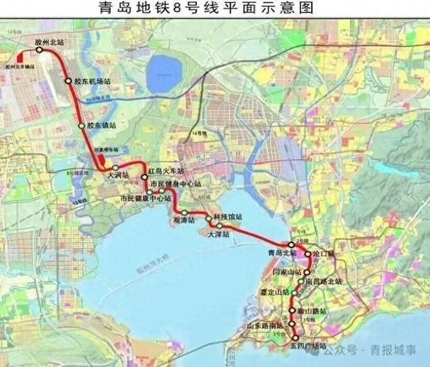 青岛地铁路线图2026年最新图标