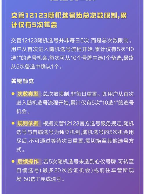 12123随机选号每天五次