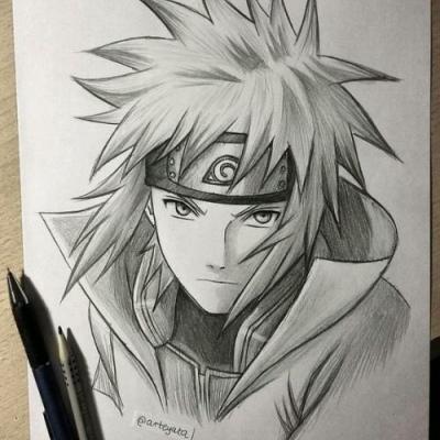 火影忍者鸣人素描画缩略图