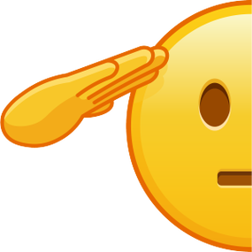 军人敬礼表情包 微信图标