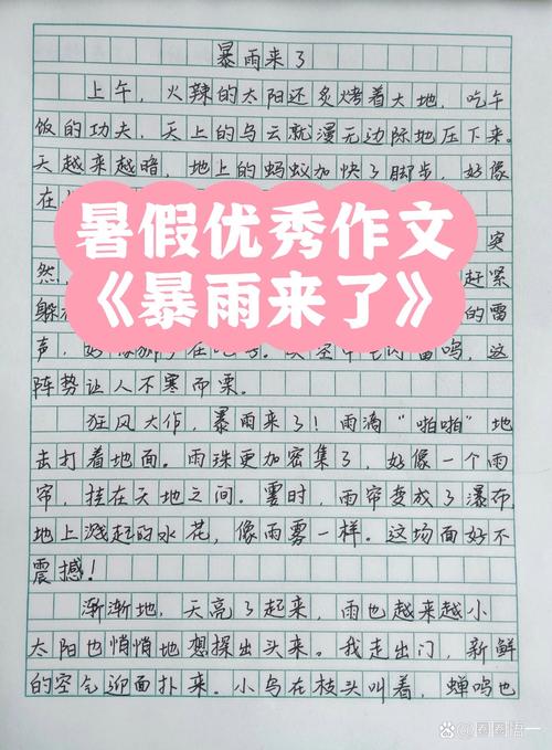 特大暴雨作文300字图标