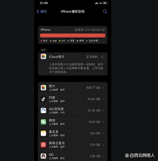 128g可以录4k多久图标