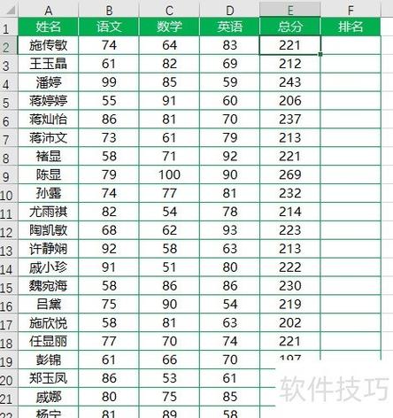 计算机成绩单排名怎么弄截图