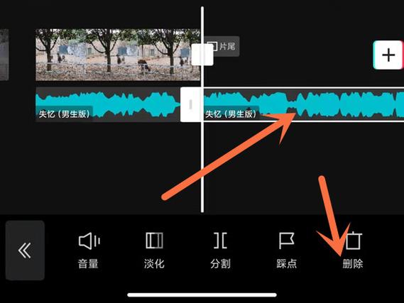 剪映怎么去掉背景音乐图标