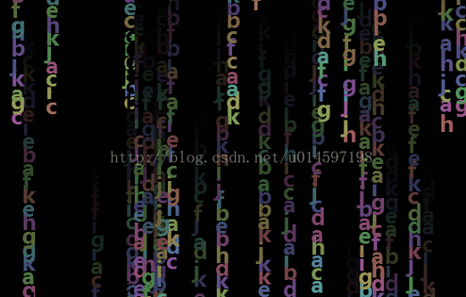 html字体颜色动态变色图标
