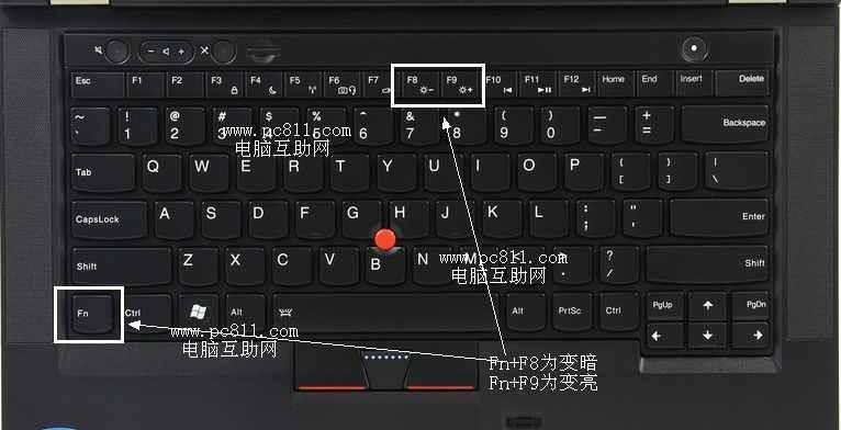 thinkpad如何调节屏幕亮度图标