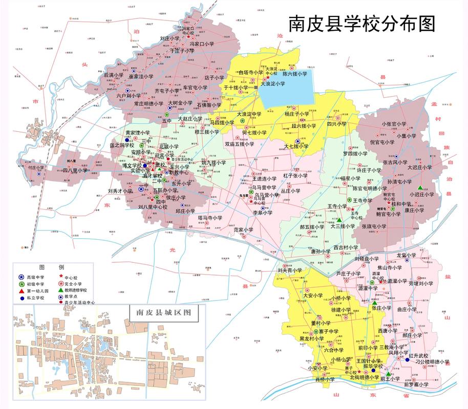 南皮县各村地图