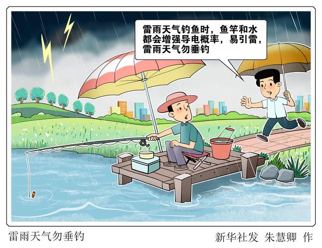 三种天气不宜钓鱼图标