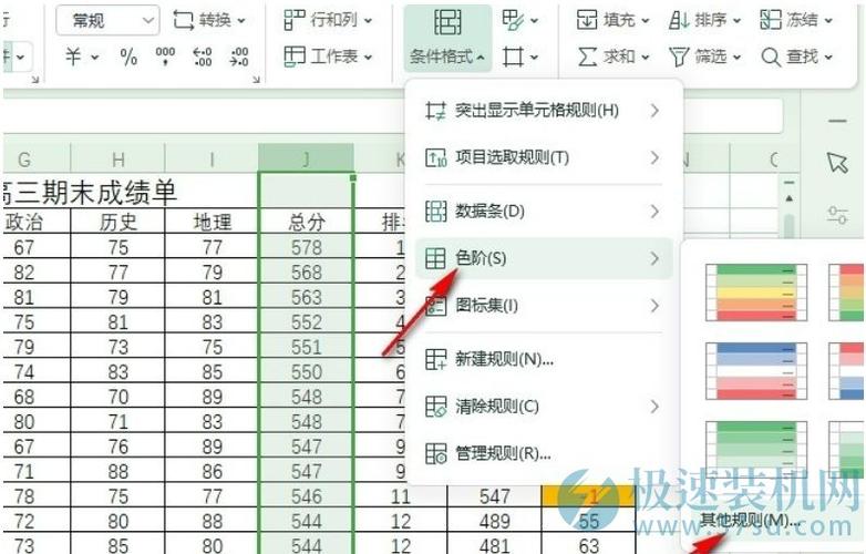 自定义单元格颜色图标