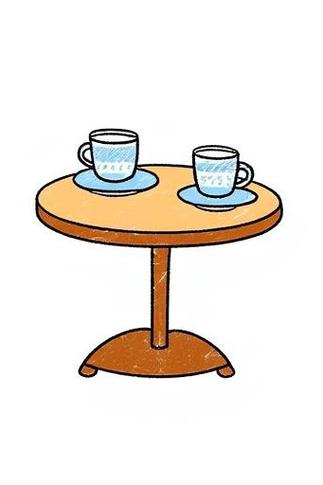 茶几棒漫画图标