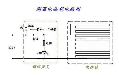 电热毯接线图