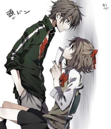 漫画版女人和男人壁咚图标