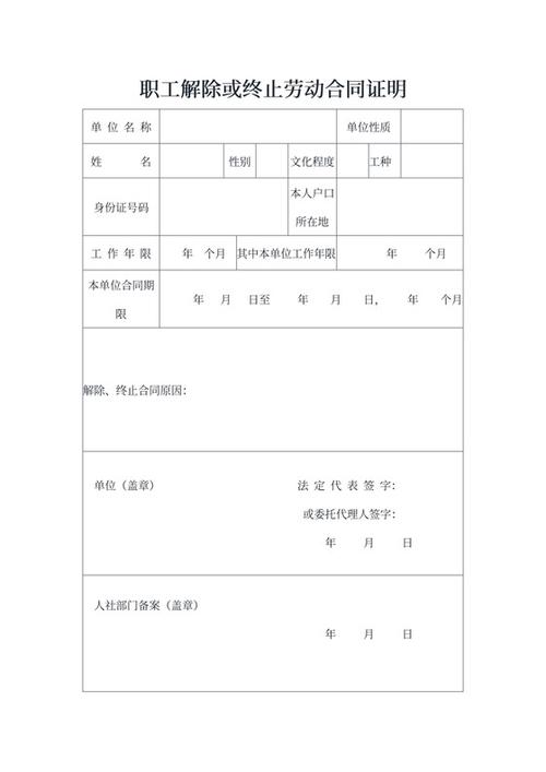 解除劳动合同范本通用版图标