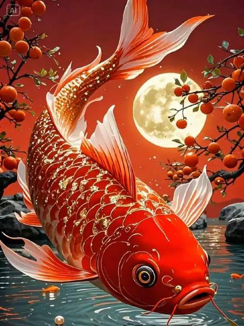 锦鲤天降,人间富贵花