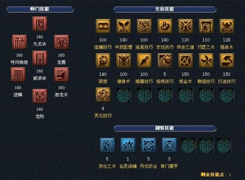 梦幻西游手游龙宫带什么特技图标