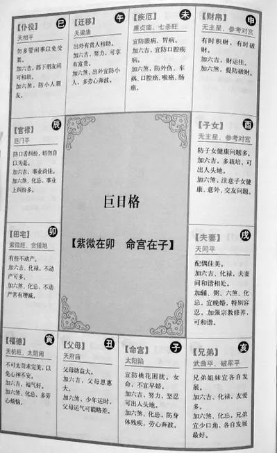紫微斗数免费命盘详解