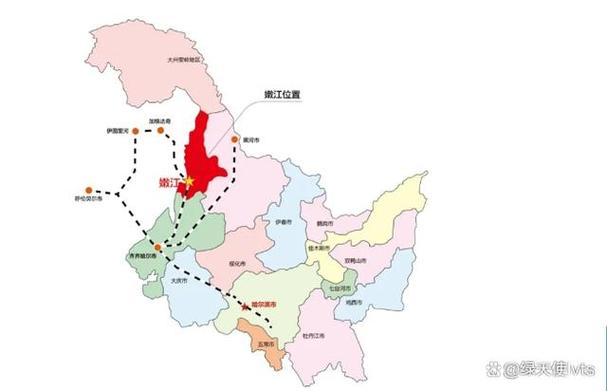 嫩江市最详细地图全图图标
