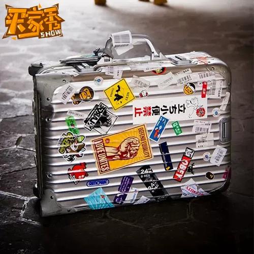 行李箱贴纸的正确贴法图标