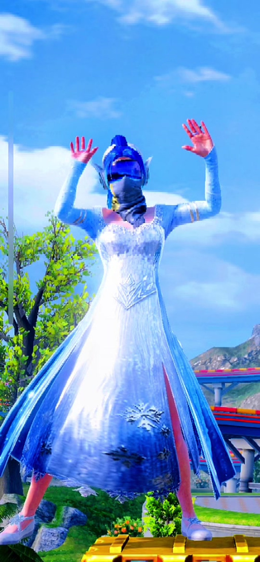 和平精英冰雪女王cosplay截图
