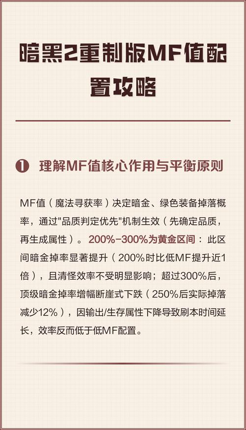 暗黑2重制版mf值多少合适图标
