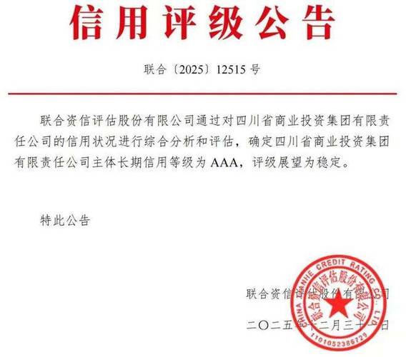 企业信用评级机构截图