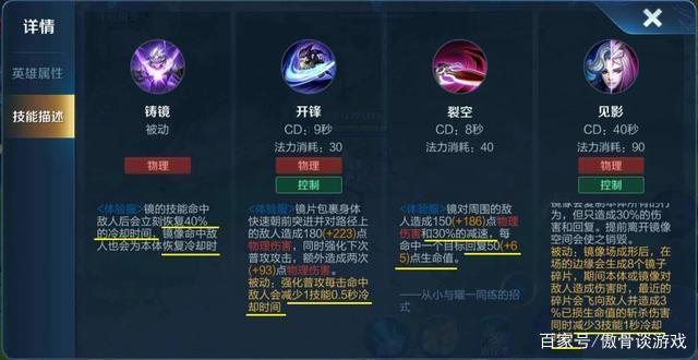 王者荣耀体验服镜技能图标