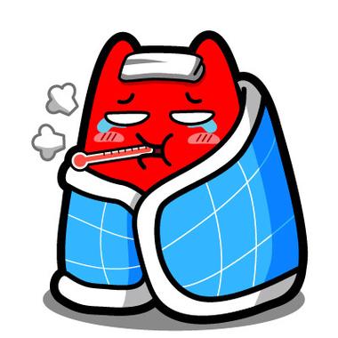 发烧图片表情包图标